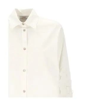 FORTE_FORTE Floral Sleeve Button-up Shirt
