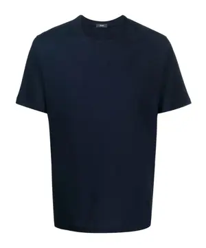 Herno Short-sleeved Crewneck T-shirt - Black