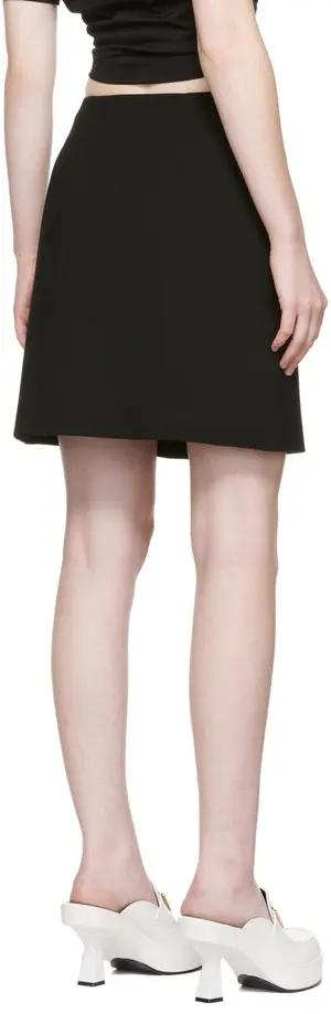 Versace Medusa A-line Wool Skirt