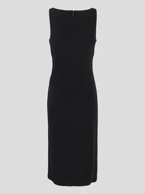 Versace Medusa Cowl Neck Midi Dress
