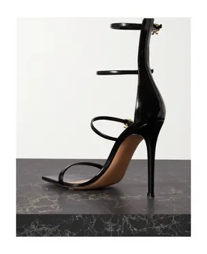 GIANVITO ROSSI Logo Lacquered Clasp High-heeled Sandals