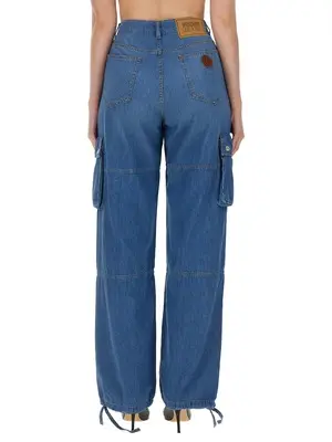 Moschino Belted Cargo Jeans