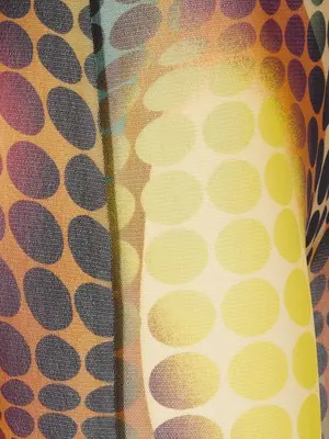 JEAN PAUL GAULTIER Optical Print Flared Trousers - Multicolor