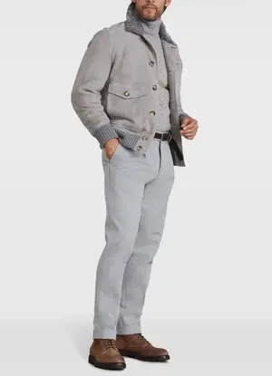 Brunello Cucinelli Geometric Jacquard Turtleneck Knit Jumper