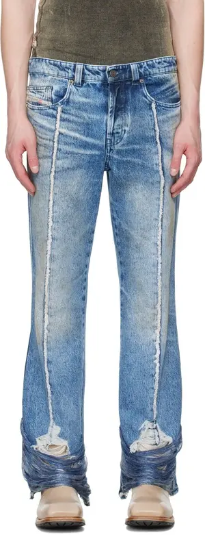 DIESEL® D-buck Bootcut Jeans - Medium Blue