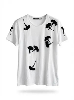 Sportmax Short Sleeve T-shirt With Floral Embellishment - Gray