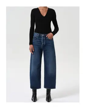 AGOLDE Wide Leg Denim Trousers