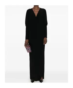 Norma Kamali V-neck Maxi Dress With Dolman Sleeves