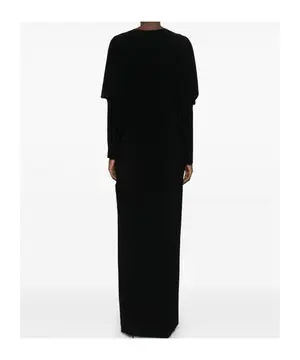 Norma Kamali V-neck Maxi Dress With Dolman Sleeves
