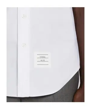 Thom Browne Rwb Stripe Short-sleeved Polo Shirt