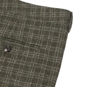 Celine Plaid Wide-leg Trousers