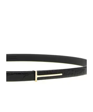 TOM FORD Leather Belt - Black