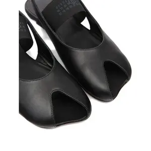 MAISON MARGIELA Elasticated Strap Open-toe Slingback Sandals - Black