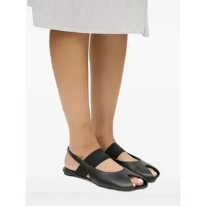MAISON MARGIELA Elasticated Strap Open-toe Slingback Sandals - Black