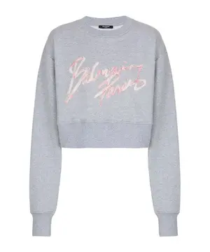 Balmain Trimmed Sweatshirts Hoodies For Women