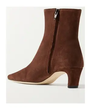 Staud Side Zipper Ankle Boots - Brown