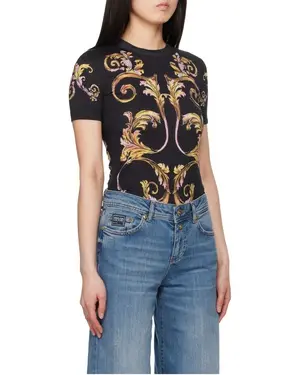 Versace Barocco Print T-shirt - Black