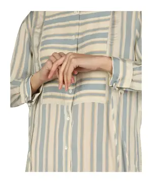 Aspesi Striped Button-up Shirt Dress