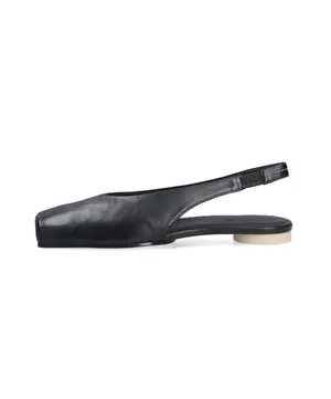 MAISON MARGIELA Square Toe Slingback Flat - Black