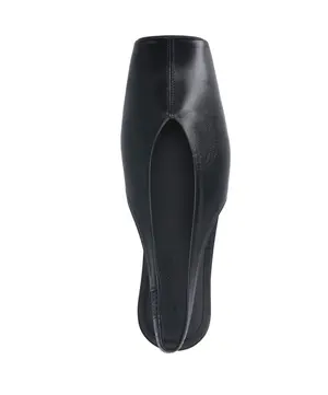 MAISON MARGIELA Square Toe Slingback Flat - Black