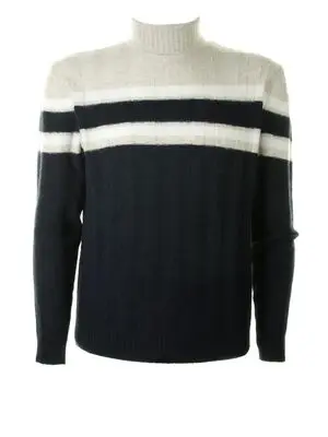 Eleventy Long Sleeve Ribbed Knit Sweater