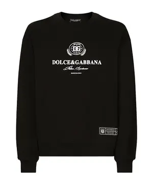 Dolce & Gabbana Logo Printed Jersey Sweatshirt