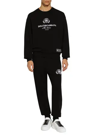 Dolce & Gabbana Logo Printed Jersey Sweatshirt