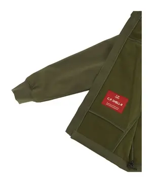 C.P. COMPANY Zip-up Hooded Jacket With Goggle Detail - Green