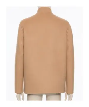 Valentino Garavani Button-up Stand Collar Jacket - Nude