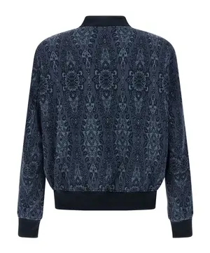Etro Patterned Jacquard Zip Fastened Bomber Jacket