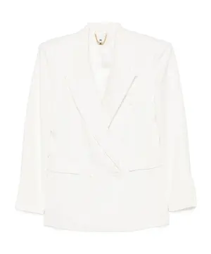 Elisabetta Franchi Double-breasted Blazer - Beige