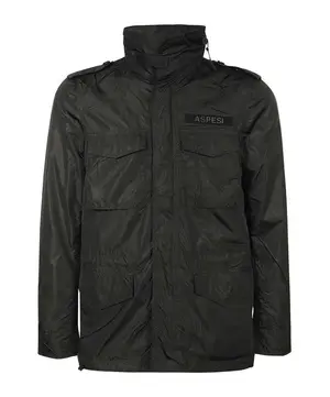 Aspesi Long-sleeved Casual Jacket - Black