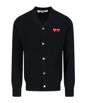 Play Comme Des Garcon Cuffed Cardigans For Men