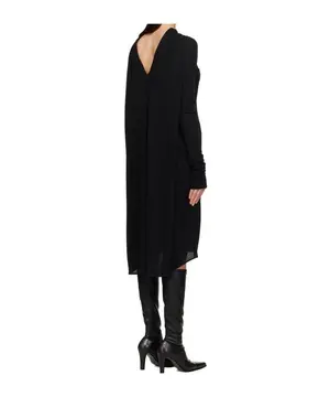TOTEME High Neck Cape Effect Dress