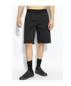 Dolce & Gabbana Logo Plaque Shorts - Black