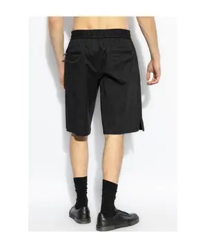 Dolce & Gabbana Logo Plaque Shorts - Black