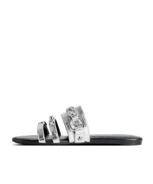 Balenciaga City Flat Mules With Studs