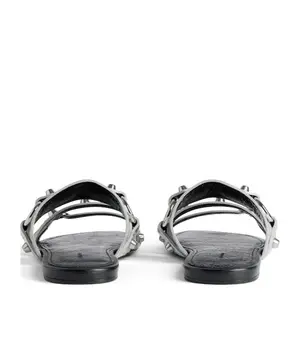 Balenciaga City Flat Mules With Studs
