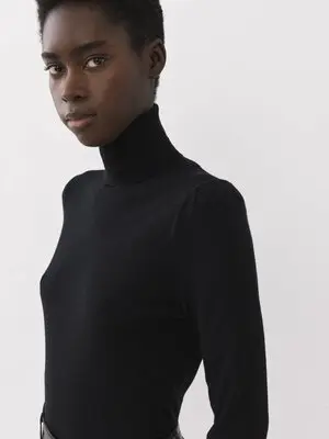 Chloé High-neck Knitted Jumper - Black
