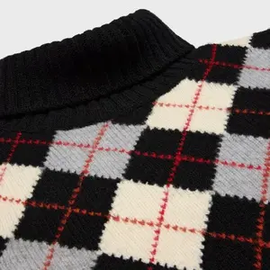 Celine Argyle Wool Turtleneck Sweater