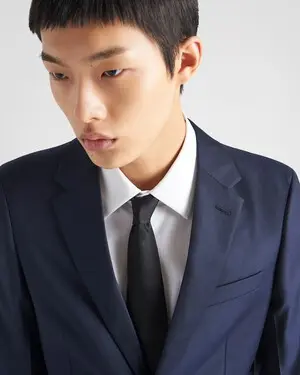Prada Single-breasted Wool Suit - Blue