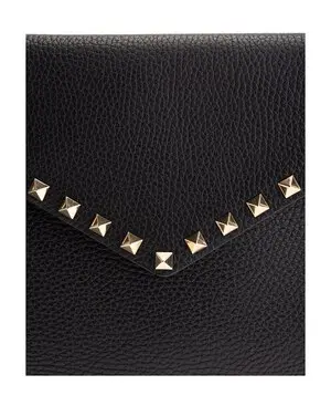 Valentino Garavani Rockstud Envelope Clutch Bag - Black