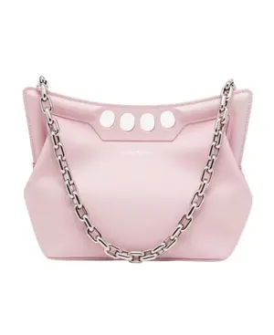 Alexander McQueen Peak Curved Small Shoulder Bag - Pink