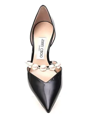 JIMMY CHOO Aurelie 65 Embellished Pumps - Black