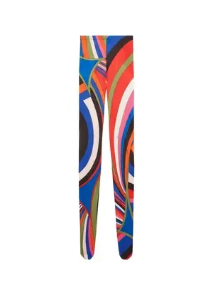 Emilio Pucci Iride Print Pull-on Stockings