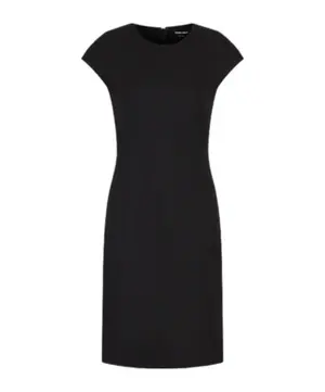 Giorgio Armani Round Neck Zip Up Dress