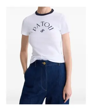 PATOU Fitted T-shirt - White