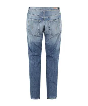 DONDUP Belt Ring Denim Trousers - Blue