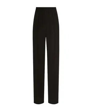 High-Rise Elastic Waistband Pants
