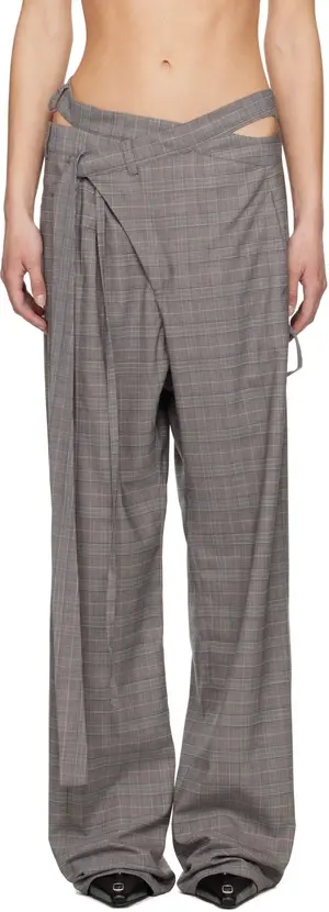 Ottolinger Checked Trousers - Gry